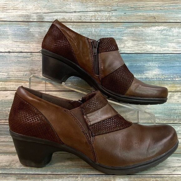Earth Origins | Shoes | Earthorigins Reegan Brown Leather Zip Up Ankle ...